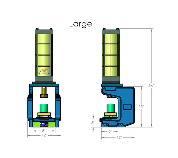 Pneumatic Press | Portable, smooth, and steady working action - Porta ...